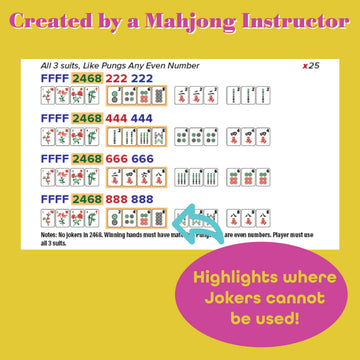 The Mahj Podge - Printable American Mahjong Guides